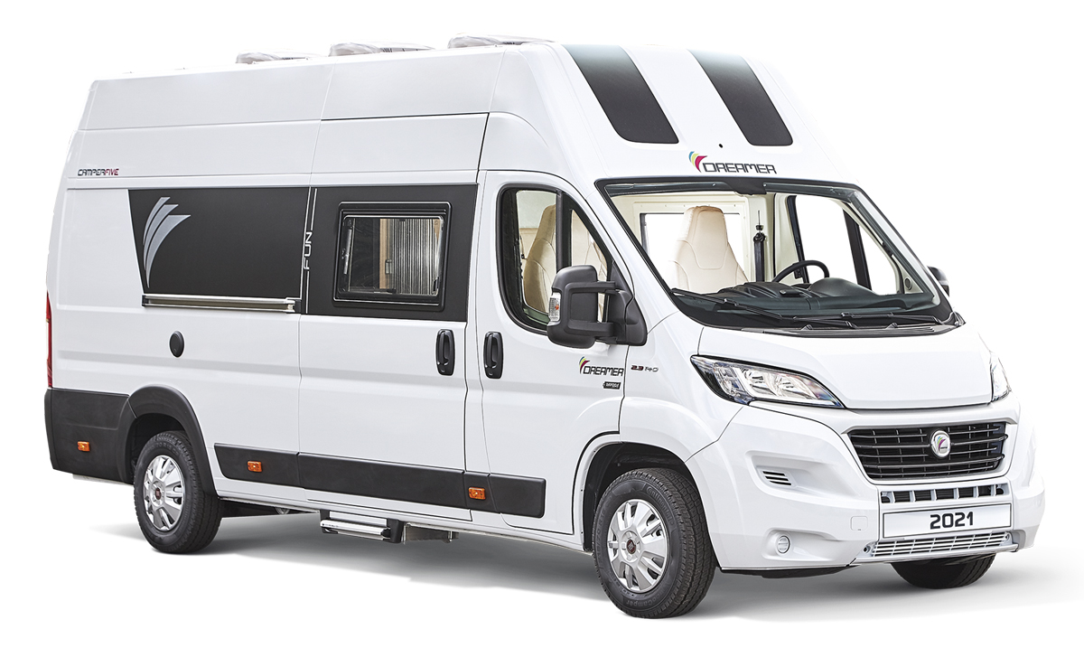 NEW 2021 Dreamer Camper Five FUN Motorhome by Rapido Fiat Ducato. Rear ...